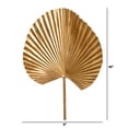40in. Artificial Golden Ruffled Fan Palm Stems, Set of 3 - Walmart.com