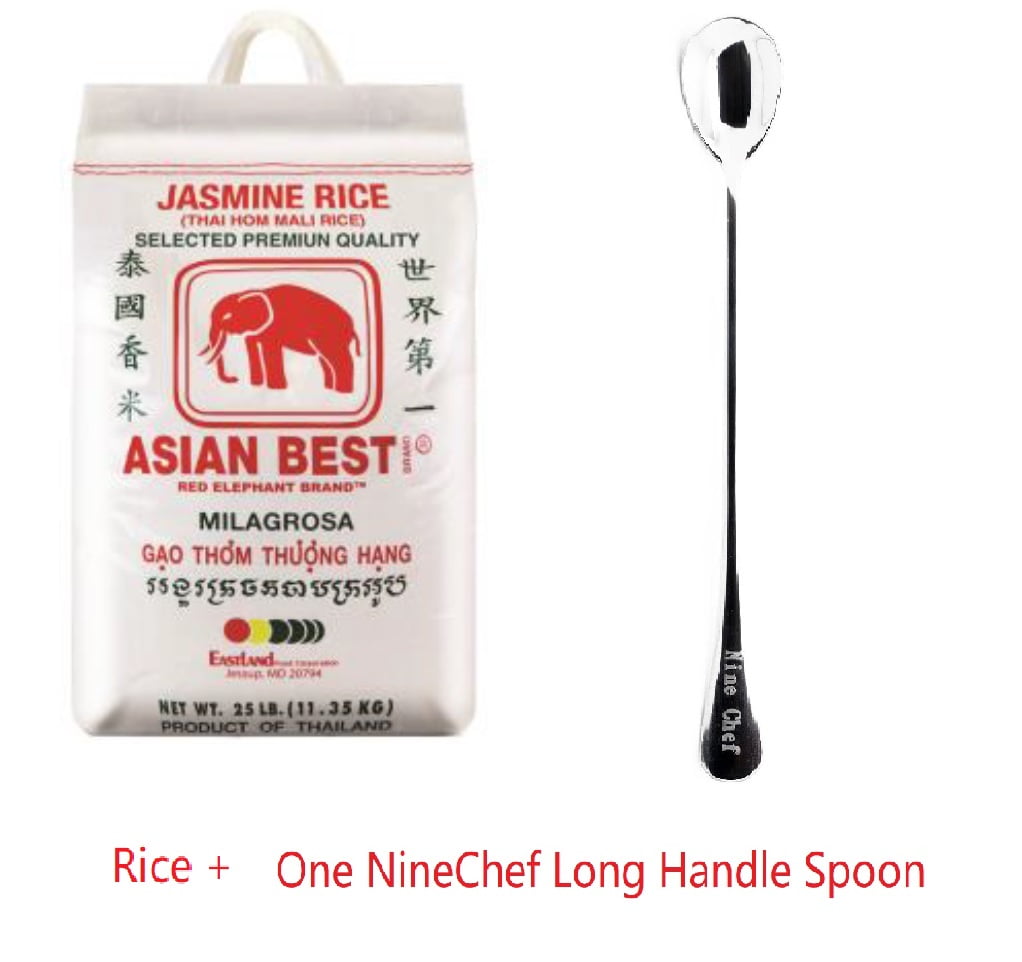 NineChef Bundle - Asian Best Jasmine Rice 25 Pound + 1 NineChef ...