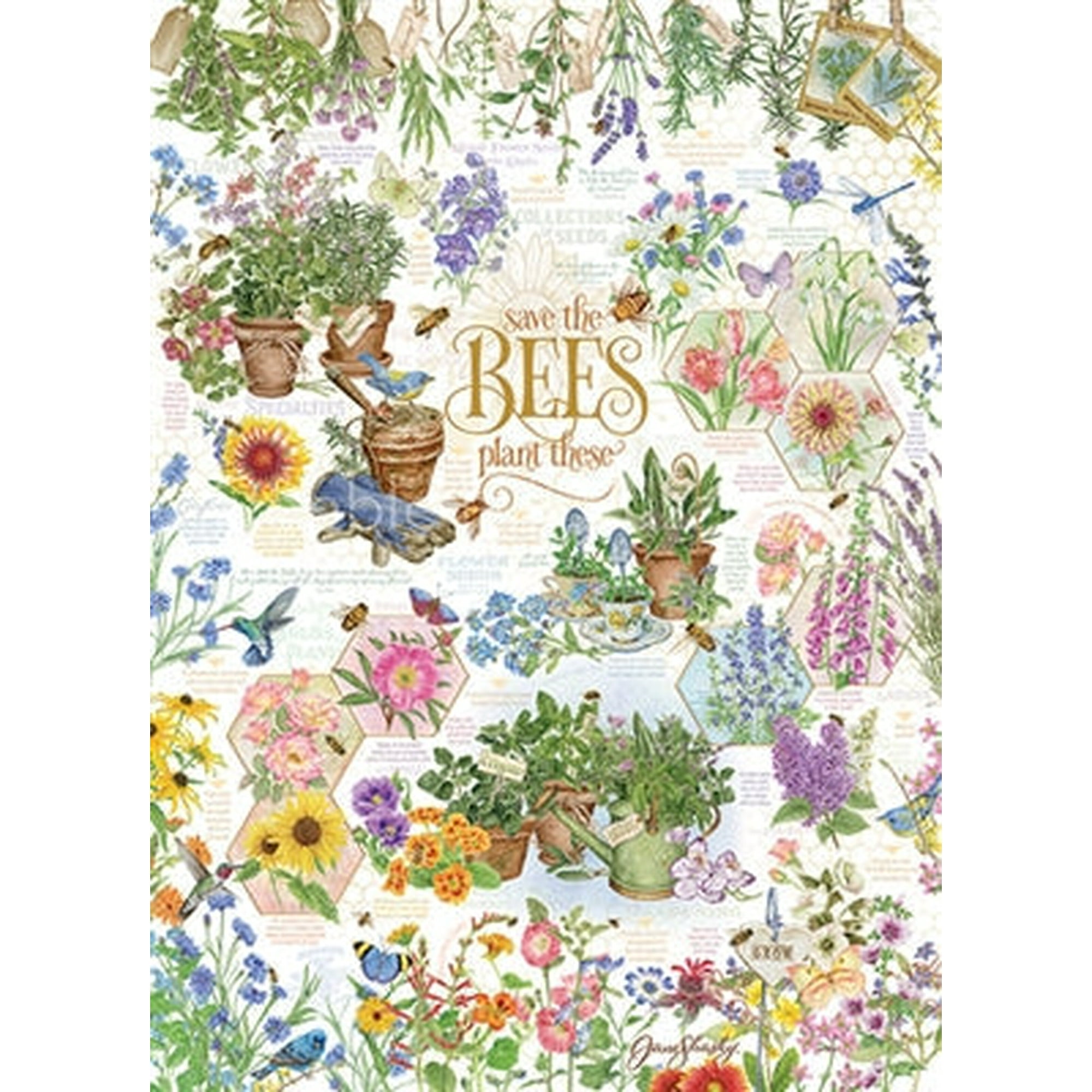 Click here for Cobble Hill Jigsaw Puzzle - Save The Bees 1000 Pie... prices