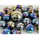 Big Game Toys 25 Glass Marbles, Milky Way Oil Slick Metallic, 1 Shooter ...