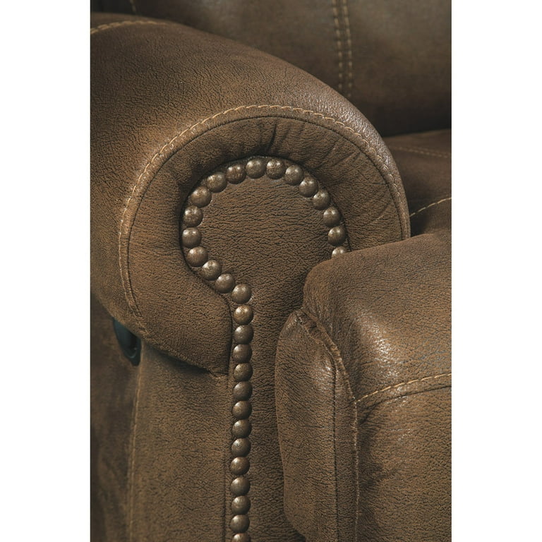 Signature Design By Ashley Austere 2 Seat Reclining Sofa Brown | Baci ...