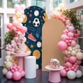 Cartoon Sports Arch Backdrop Cover 6 FT Baseball Soccer Basketball ...