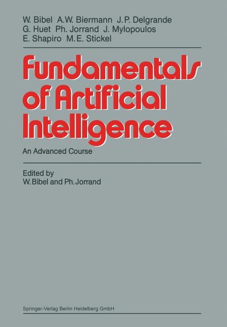 Springer Study Edition: Fundamentals of Artificial Intelligence : An ...