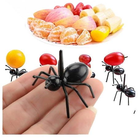 Reusable Ant Food Pick, Fruit Toothpick Dessert Fork (12 Pcs) | Walmart ...