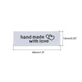 50pcs Handmade with Love Sewing Labels Embroidered Label Tags for Sew ...