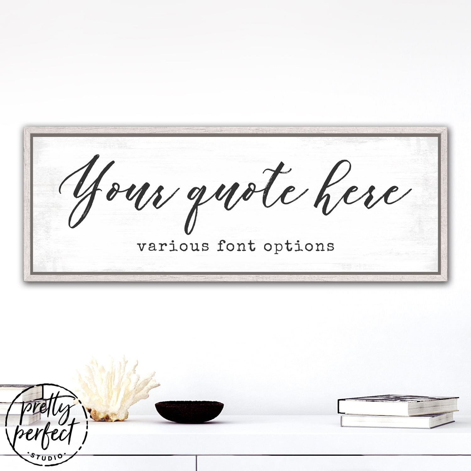 Pretty Perfect Studio Create Your Own Custom Canvas Quote Sign on Wall ...