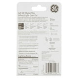 GE Auradescent 25W Decorative G16 1/2 Bulbs, 2 count - Walmart.com