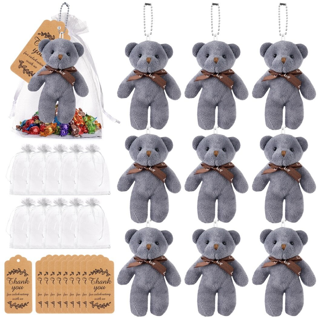 10 mini ositos de peluche para baby shower, pequeños ositos de peluche ...