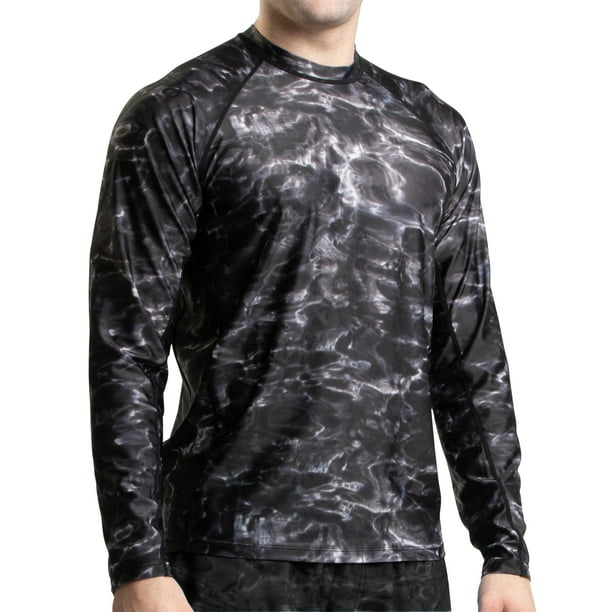 Aqua Design Rash Guard Men: UPF 50+ Long Sleeve Rashguard Swim Shirts ...