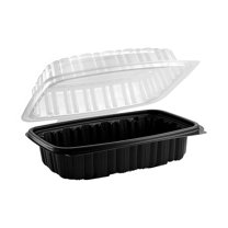 Anchor Packaging 4656910 Black 26 Oz Container w/ Clear Lid - 120 / CS ...