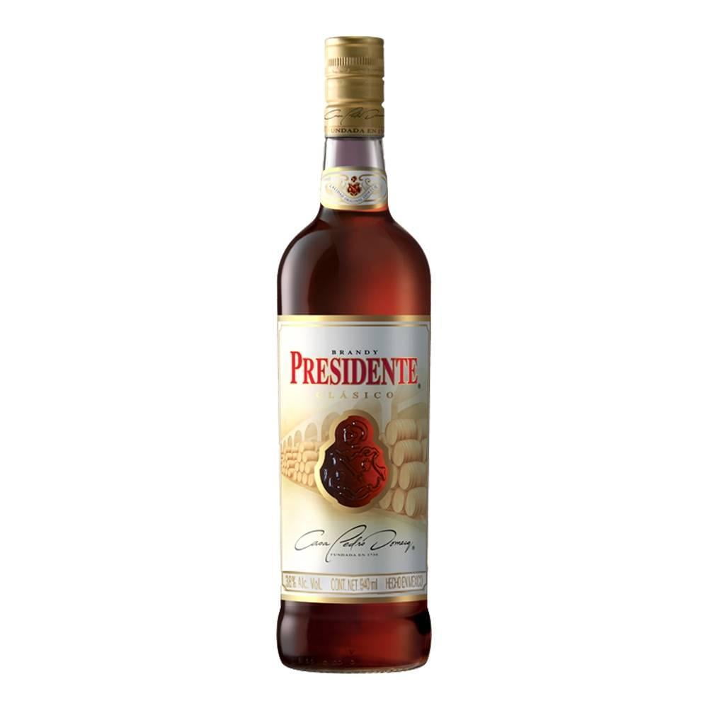 Pack de 6 Brandy Presidente Clasico 500 ml | Bodega Aurrera en línea