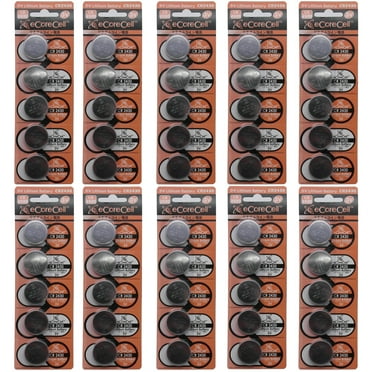 eCoreCell (10pcs) CR1220 5012LC 3V 3 Volt Lithium Single Use Non ...