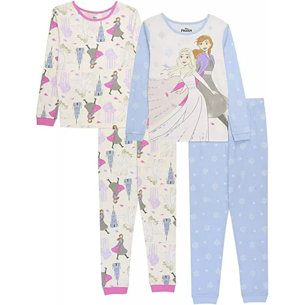 Disney Girls' Frozen Snug Fit Cotton Pajamas - Walmart.com