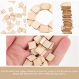 SEWCHICS Unfinished Wood Blocks for Staining and Adding Pictures 100Pcs ...