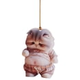 Agiufgs Car Pendant Plush Toy, Realistic Cute Design with Bag Pendant ...