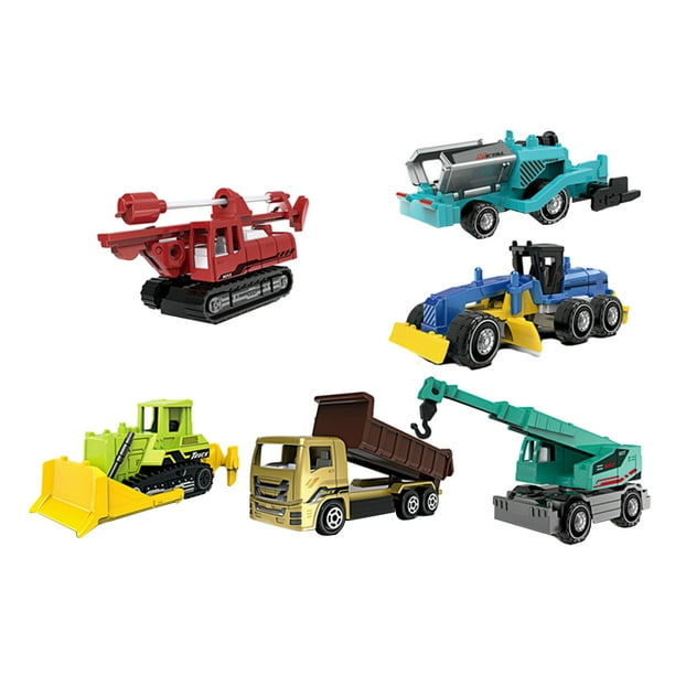 Realistic Construction Vehicle Toy 6pcs/set 1 64 Scale Construction ...