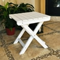 Adirondack Square Plastic Folding Table - White - Walmart.com