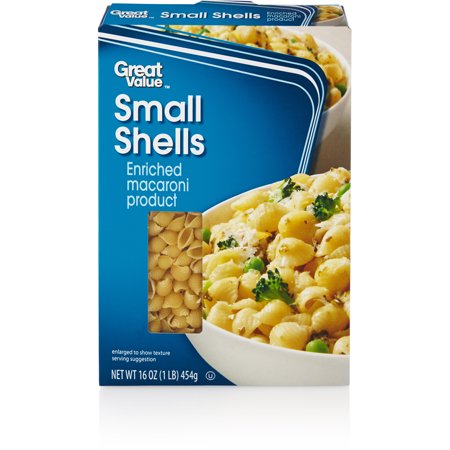 Great Value Small Shells Pasta, 16 oz - Walmart.com