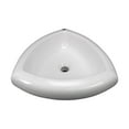 Renovator's Supply 21" Triangular Countertop Bathroom Vessel Sink White ...