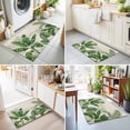 Area Rug Rustic Monstera Palm Leaf Rectangle Area Rugs Washable Rug for ...