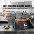VEVOR Insulated Food Carrier 36Qt Capacity, Stackable Catering Hot Box ...