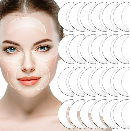 24 Pieces Reusable Silicone Eye Pads Overnight Silicone Pad Smile Lift ...