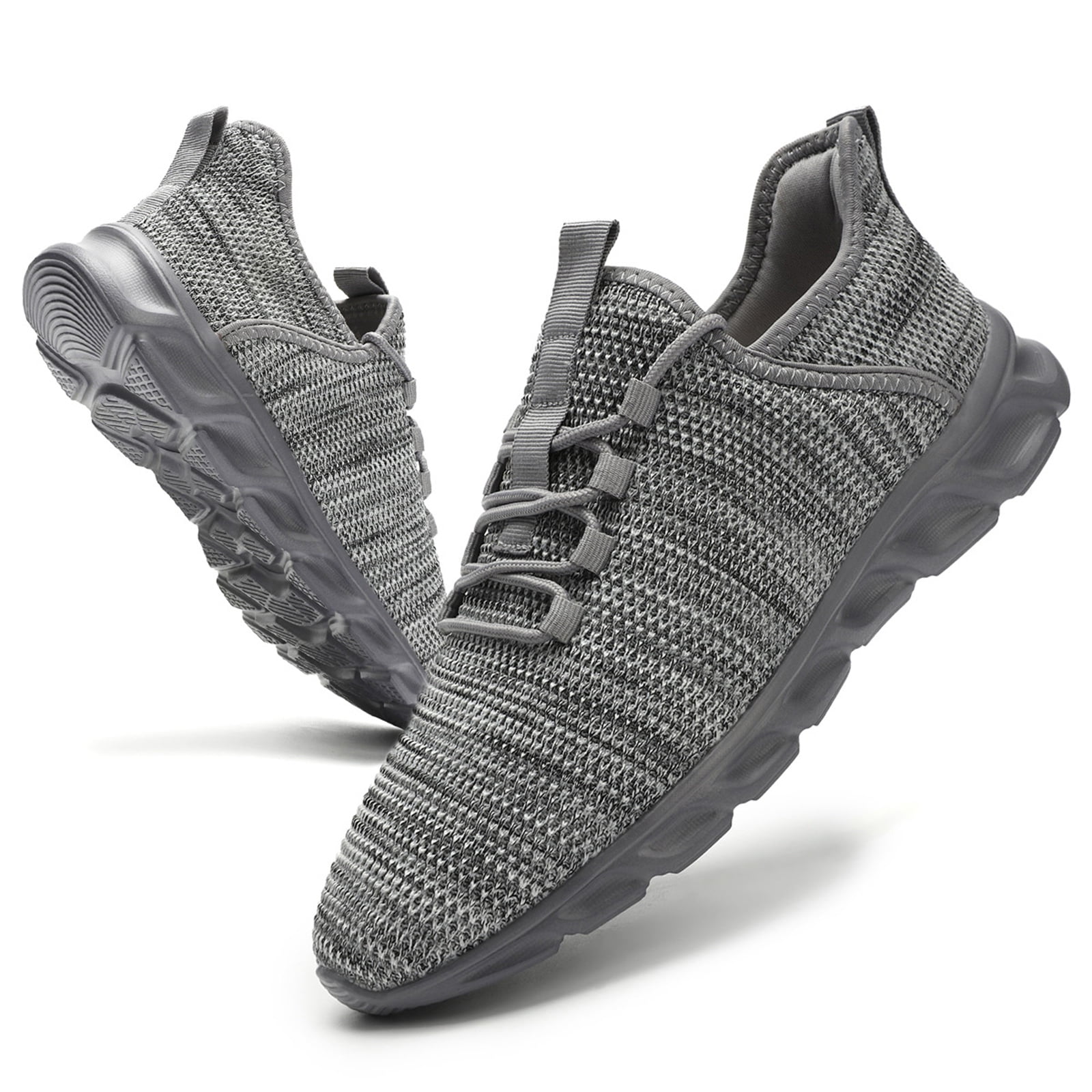 Linenghs Men's Sneakers Casual Running Walking Fitness Slip On Shoes ...