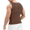 Alkepwun Men's Tank Tops Glitter Sparkly Sheer Tank Top Sleeveless Mesh ...