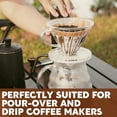 200 Count #2 Cone Coffee Filters, Disposable Natural Unbleached Paper ...