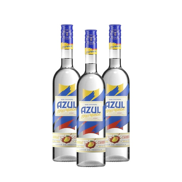 Pack De 3 Tequila Azul Baby Mango 700ml | Bodega Aurrera en línea