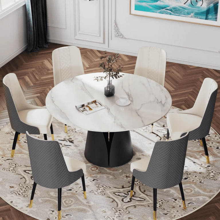Round Dining Room Tables Seats 8