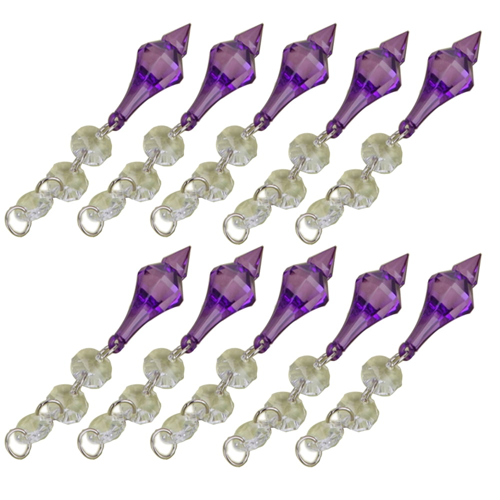 10pcs Crystal Chandelier Prism, Acrylic Crystal Chandelier Prism ...