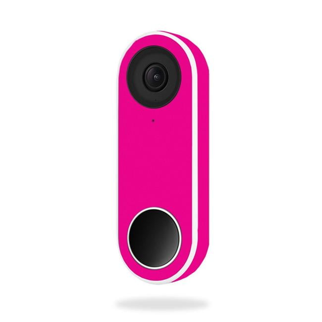 MightySkins NEHEL-Solid Hot Pink Skin for Nest Hello Video Doorbell ...