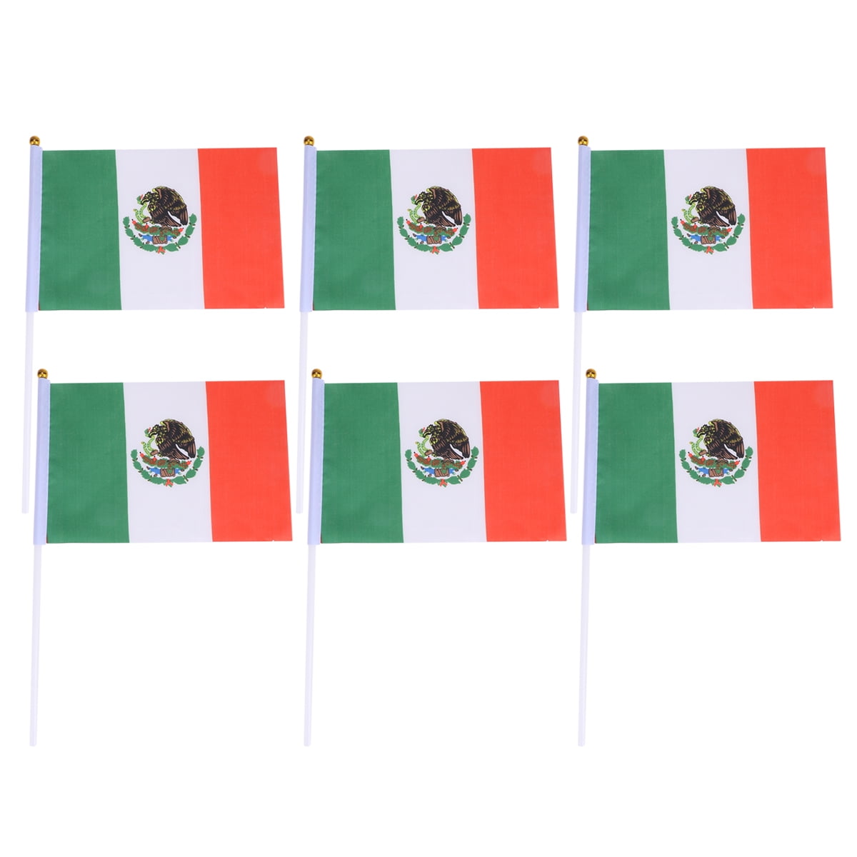 50pcs Hand Held Small Mexico Flag On Stick International World Country ...