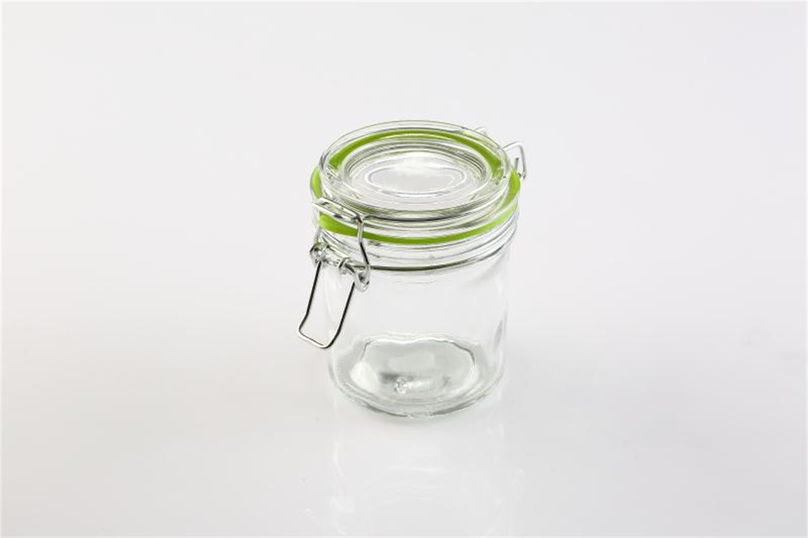 Mainstays Kitchen Storage 9.4-Ounce Clear Glass Lock Lid Jar with ...