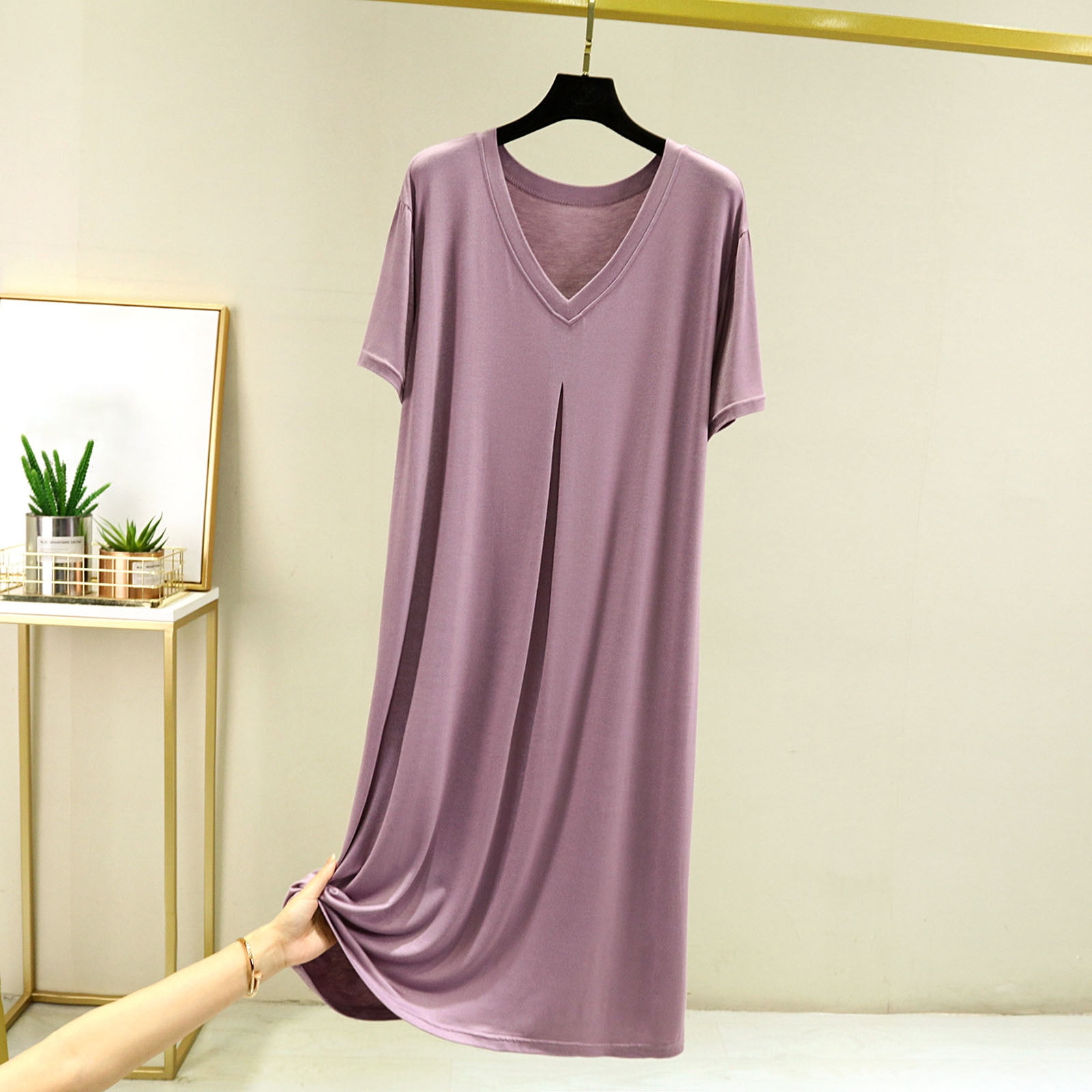 Click here for Censtreet Nightgowns For Women Short Sleeve Night... prices