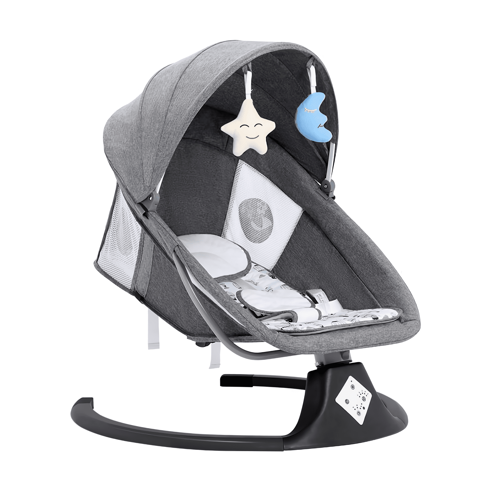 Columpio Para Bebé Aeiou Ws-hb14 Delux 3 En 1 Mecedora Gris | Walmart ...