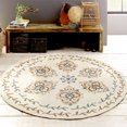 LR Home Medallion Dazzle Blooming Indoor Round Rug ( 6 ft x 6 ft ...