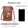 Casual Women Women Crossbody Cute Print Crossbody Bag PU Leather ...