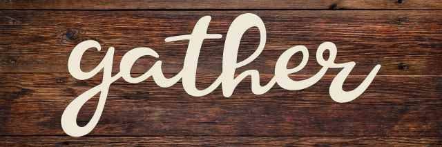 Gather Rustic Looking Wood Sign Wall Décor Gift 6 x 18 Wood Sign B3 ...