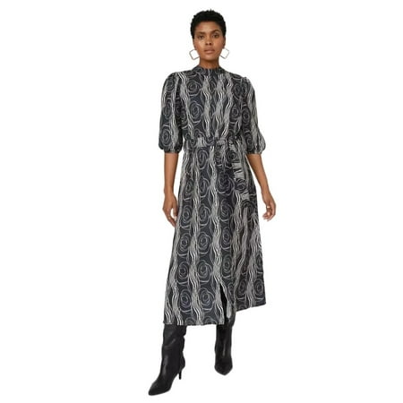 Principles Womens Swirl Keyhole Midi Dress | Walmart Canada