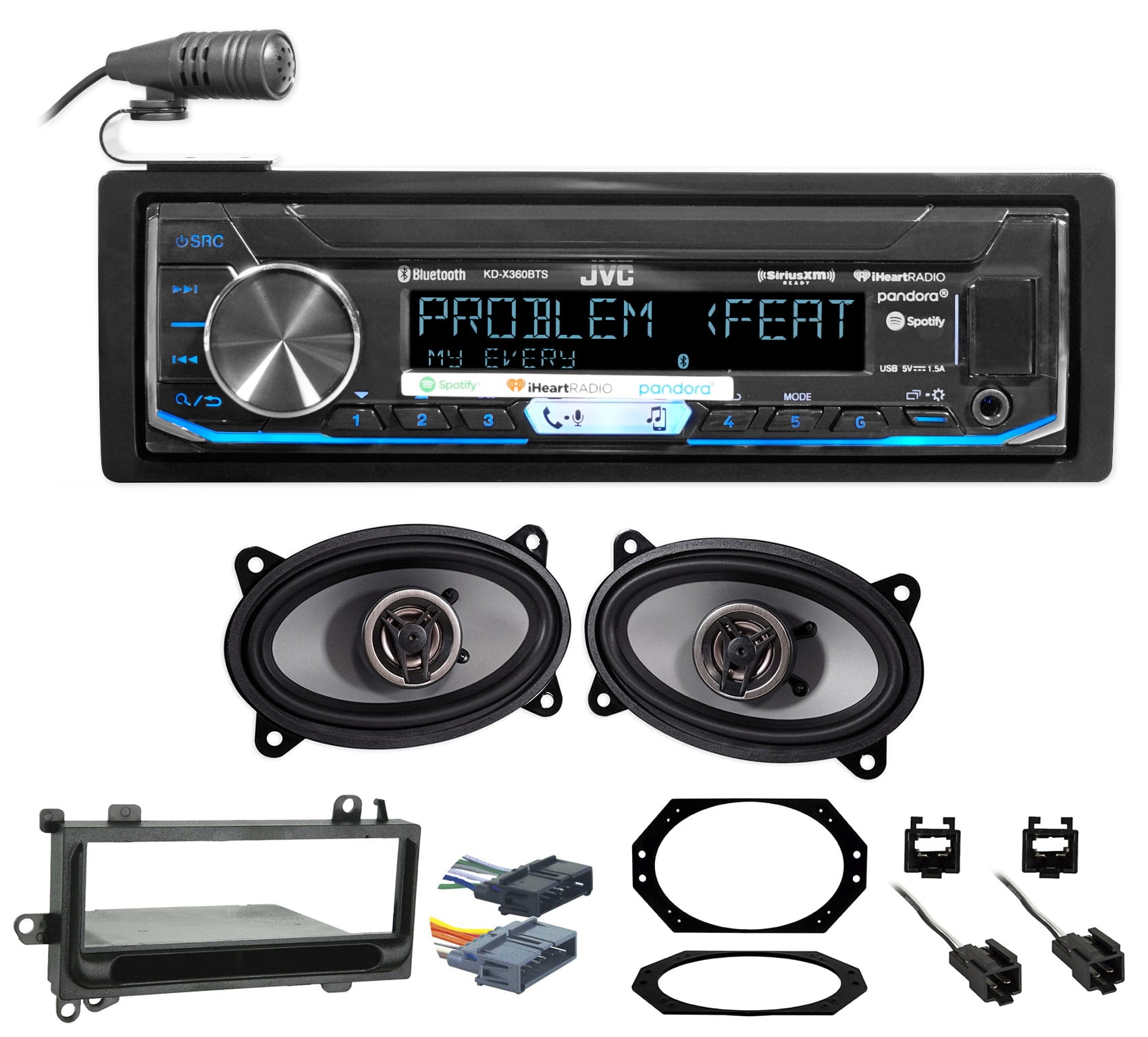 JVC Digital Media Bluetooth Receiver USB/iPhone/XM For 97-02 JEEP ...