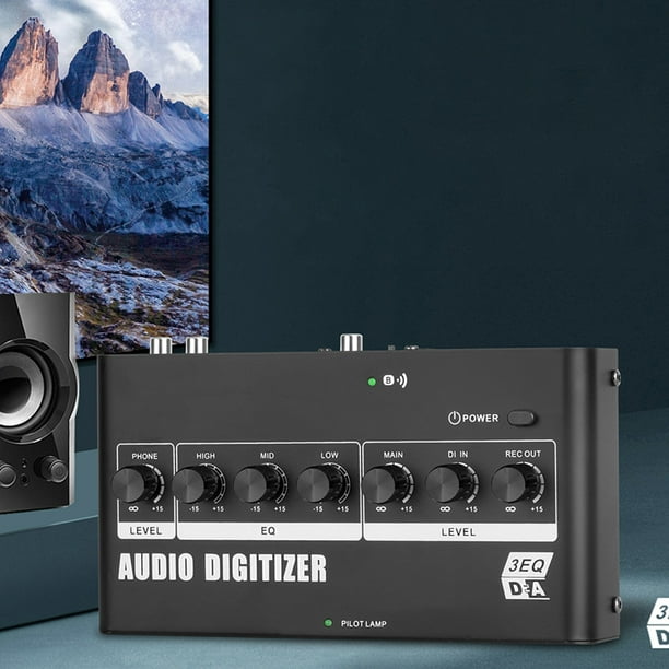 Convertidor de audio analógico a digital portátil Control de volumen de ...