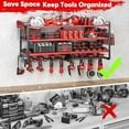 Upgrade Large power tool organizer Wall Mount,4 Layers Heavy Duty Metal ...