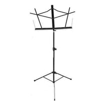 On-Stage Portable & Foldable Compact Sheet Music Stand (Black) with Bag ...