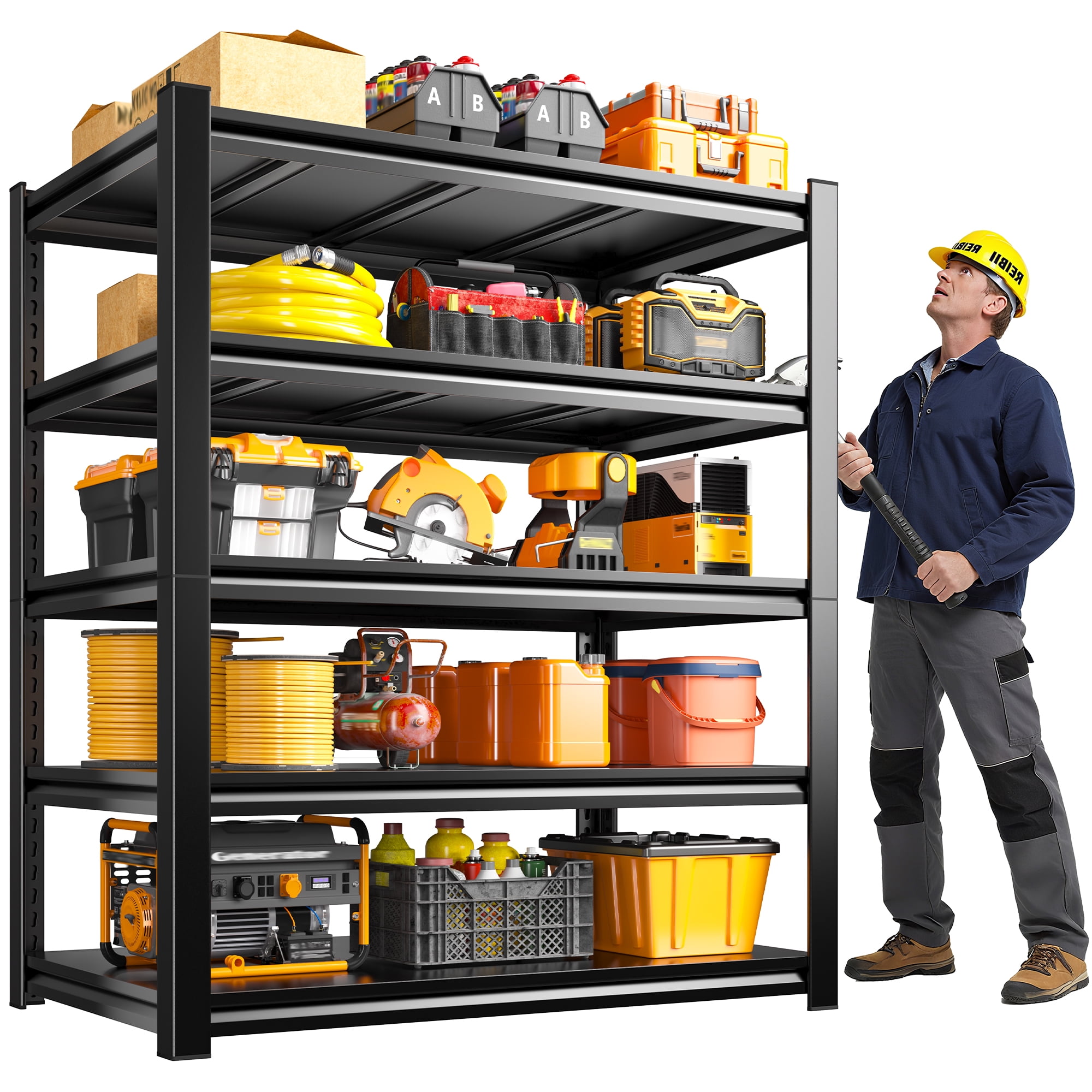 Click here for Exenoray 5-Tier Metal Shelving Unit For Garage  20... prices