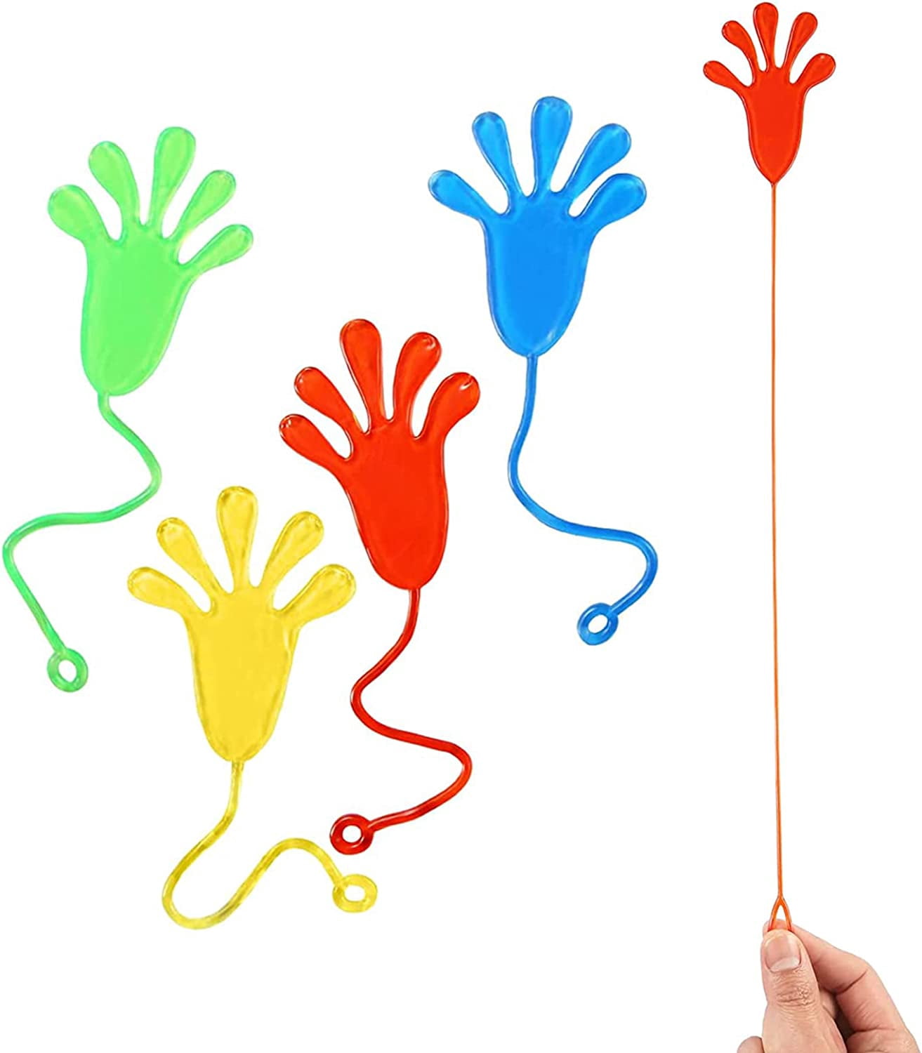 8 PCS Sticky Hands Toys Wall Climbing Palms Stretchy Toys Plaything for ...