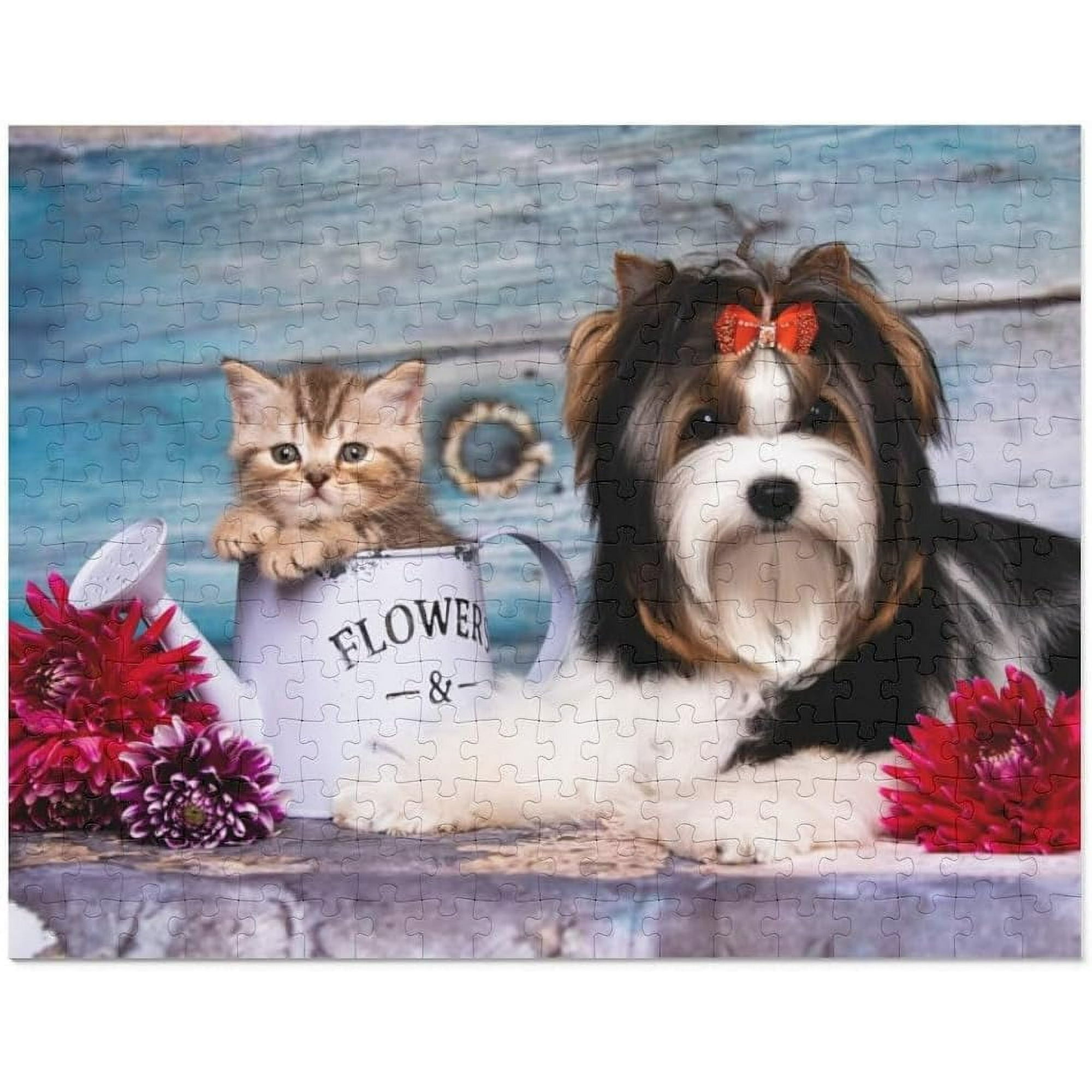 Click here for Wipblak 1000 Piece Jigsaw Puzzles Cute Cat & Dog J... prices