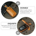 Portable Motor Vehicle Key Bag Retro Waistband Men Top-grain Cowhide ...