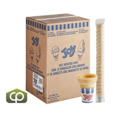JOY Twin Scoop Ice Cream Cake Cones, 180/Case – Double the Delight with ...